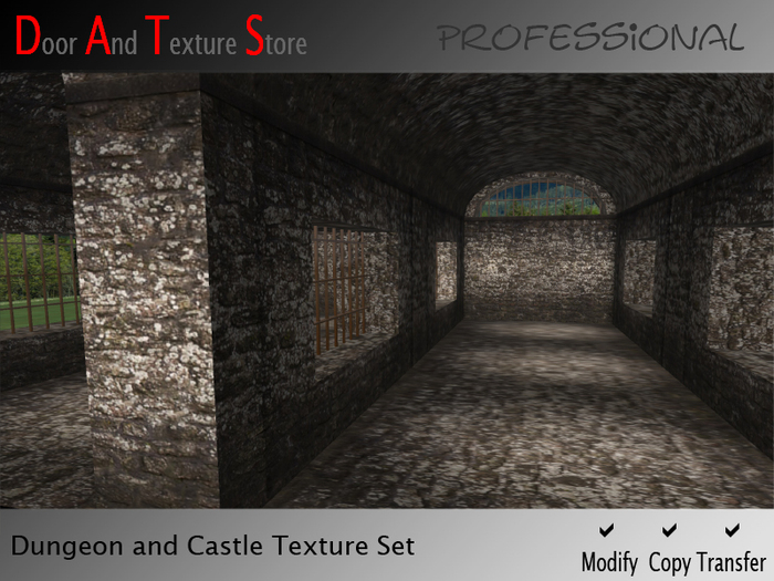 Second Life Marketplace - Dungeon Texture Set, Medieval Castle Interior Stone Textures, Castle ...